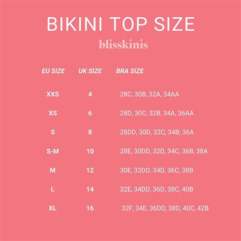 Bliss Kinis Size Guide