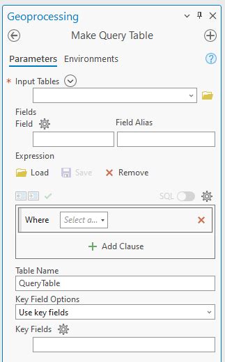 Difference Between Make Query Table Vs Make Table Esri Community