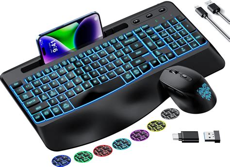 Wireless Keyboard And Mouse Combo Telylou Ergonomic Quiet Keyboard Mouse Combo 7