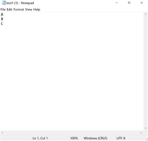 Solved х Test1 1 Notepad File Edit Format View Help A B