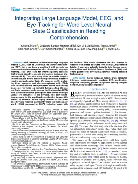 Integrating Large Language Model Eeg And Eye Tracking For Word Level Neural State Classification