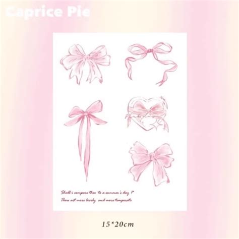 당일출고 1 1 할인중 키치 감성 타투 스티커 문신 인스타 감성 리본 타투 스티커 에이블리