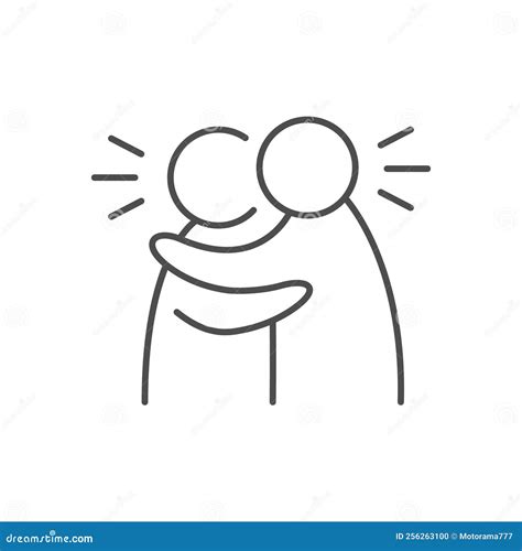 Human Hugs Hugging Hands Support And Love Symbol Hugged Arms Girth Silhouette Unity And Warmth