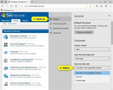 Change What New Tabs In Microsoft Edge Open With Tutorials