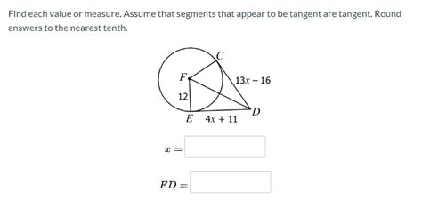 Solved Find Each Value Or Measure Assume That Segments That