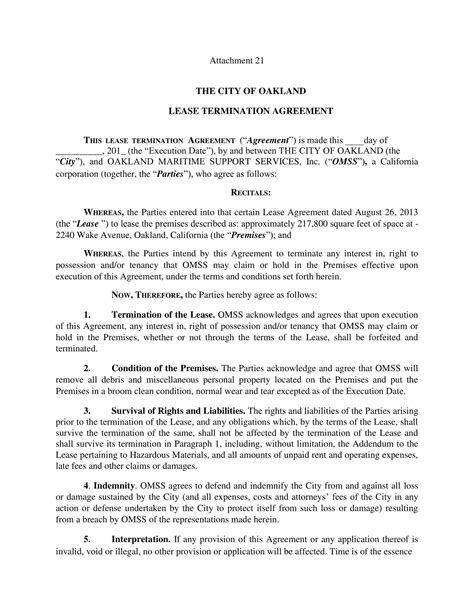 Free Printable Lease Termination Letter Templates Tenant Landlord Word