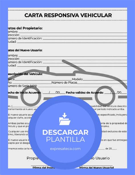 Carta Responsiva Vehicular Ejemplos Pdf Y Word