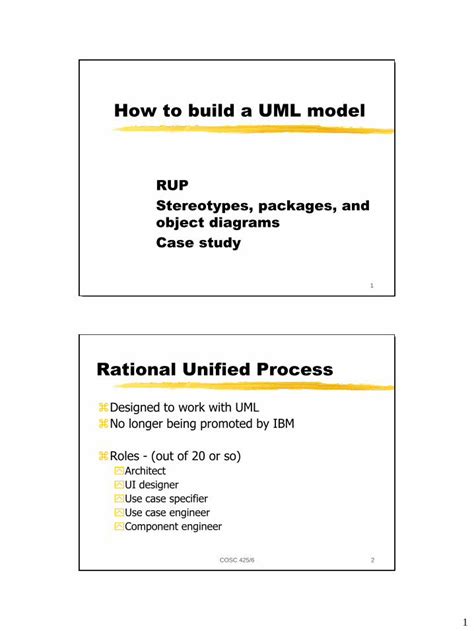 Pdf How To Build A Uml Model Faculty Salisbury
