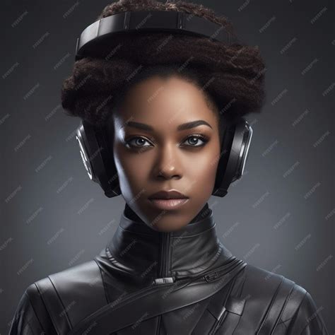 Premium Photo Closeup Portrat Of Super Black Woman