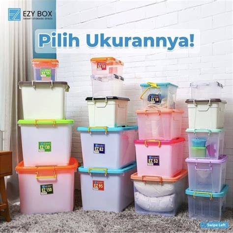 Jual Ezy Box Container Box Plastik 45 Liter 52 Liter 75 Liter 95