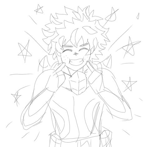 Deku Smile Skech By Sparkyscreations On Deviantart