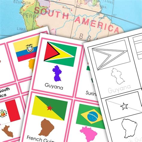 Different South American Flags