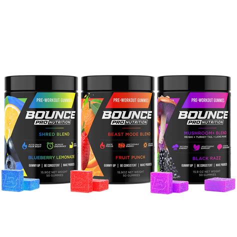 Pre Workout Gummies Worlds Strongest Pre Workout Candy Bounce