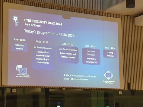 Last Day Of The Kick Off Event For Cyber Security Month In European