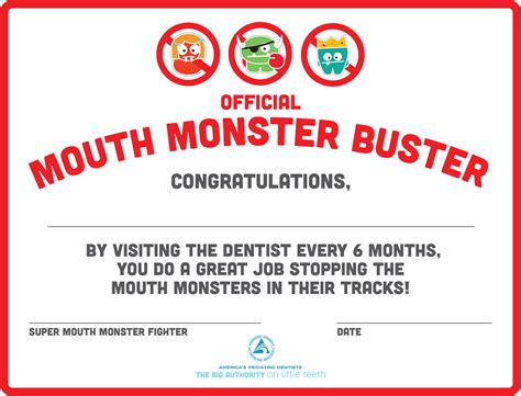 Mct Dental Checkup Award Certificate