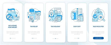 Blue Onboarding Mobile App Screen Showcasing Business Advantages In