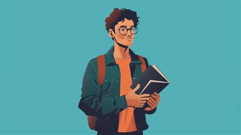 Premium Photo Nerd Larry With Book 3d Illustration Study And