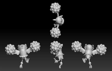 Pokemon Oricorio Pom Pom 3d Model 3d Printable Cgtrader