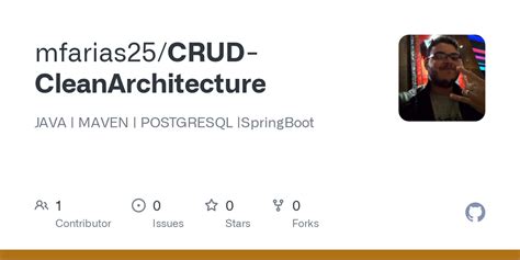 Github Mfarias25crud Cleanarchitecture Java Maven Postgresql Springboot