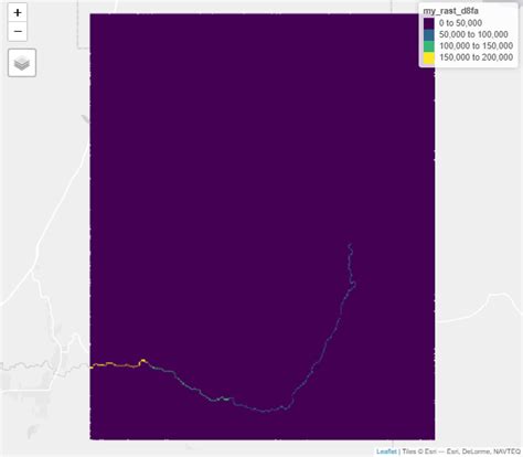 Elevation Flow Accumulation On Grid In R Geographic Information