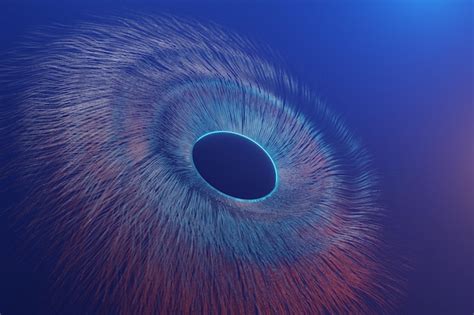 Premium Photo Abstract Eye Background Centric Motion Of Star Trails Starburst Dynamic Lines Or