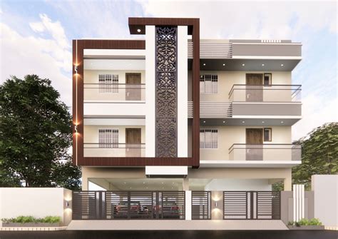 Triplex Elevation Designs Best Exterior Design Architectural Plan