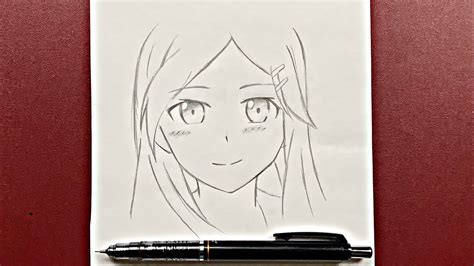 Anime Drawing How To Draw Cute Anime Girl Easy Step By Step Youtube