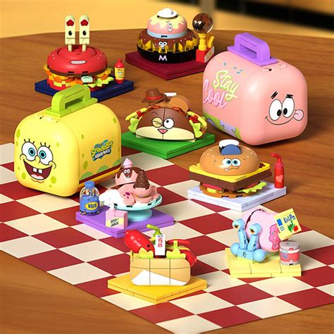 Area X Block Ab0076 Spongebob Squarepants Fastfood Lunch Boxes T