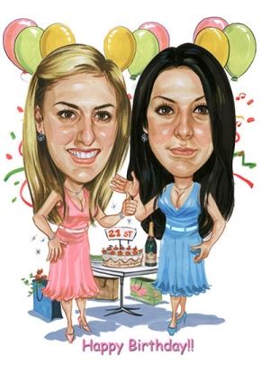Birthday Caricatures Cartoonme Caricatures And Cartoons