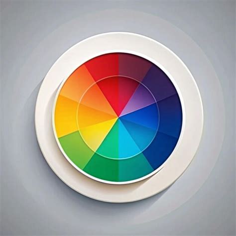 Rainbow Colored Circle Segments Premium Ai Generated Image