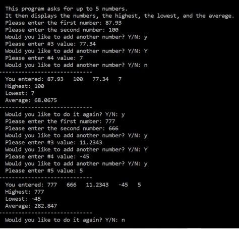 Solved Write A C Console Application That Accepts Up To