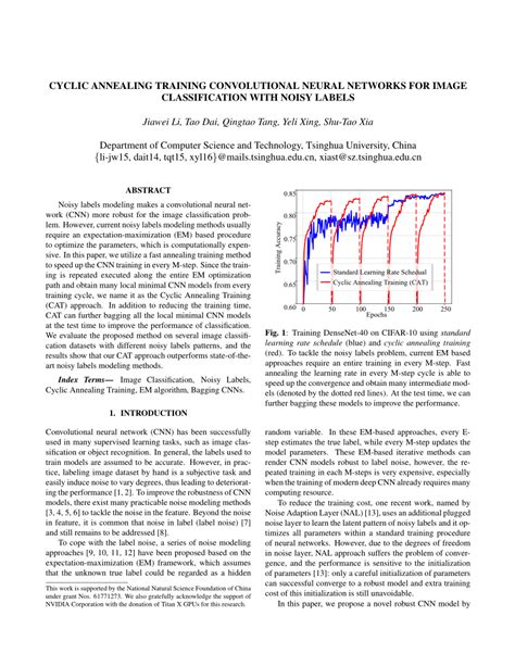 Pdf Cyclic Annealing Training Convolutional Neural Networks For Image
