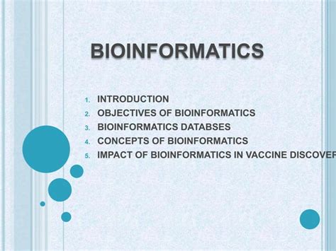 Bioinformatics Database Computer Applications Pptx Biotech And Biomedical Industry Industries