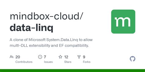 GitHub Mindbox Cloud Data Linq A Clone Of Microsoft System Data Linq To Allow Multi DLL