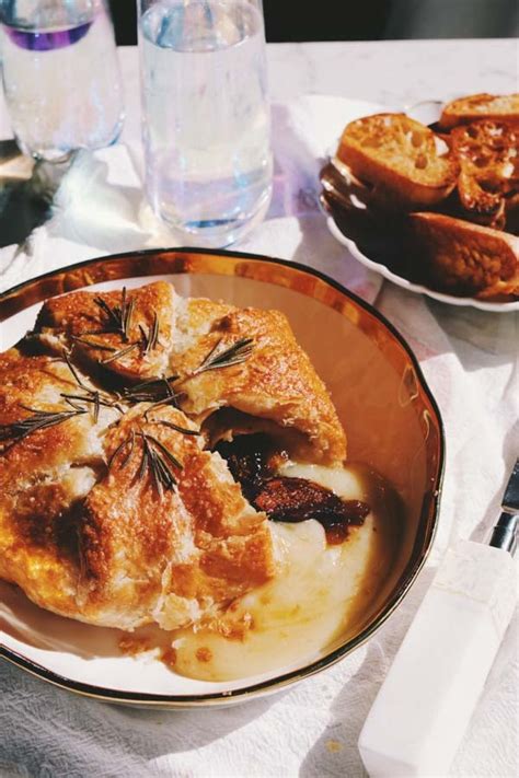 Minute Baked Brie With Fig Jam And Rosemary Grilled Cheese Social