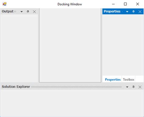 Dock Window In Windows Forms Docking Manager Control Syncfusion®