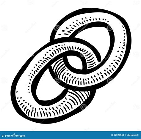 Karikaturbild Der Link Ikone Verketten Sie Symbol Vektor Abbildung Illustration Von Verbindung