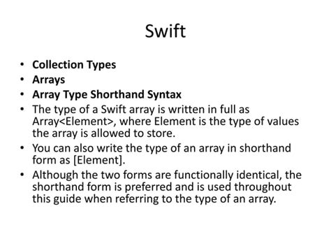 Ios Swift Language 4th Tutorial Ppt
