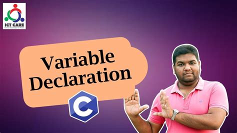 How To Declare Variable In C Program By Ict Care Variable Declaration In C Programming By Ict