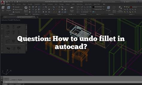 Question How To Undo Fillet In Autocad