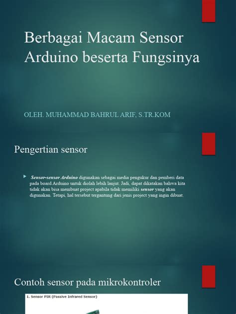 Sensor Pada Mikrokontroler Pdf