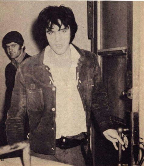 Elvis With Jerry Schilling Behind Him Elvis Presley Photos