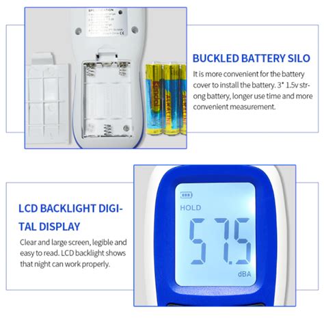 Digital Sound Level Meter 30dba~130dba Decibels Noise Volume Monitor W