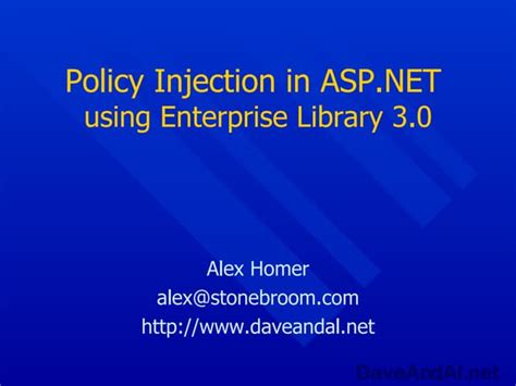 Policy Injection In Aspnet Using Enterprise Library 30 Ppt Programming Languages Computing