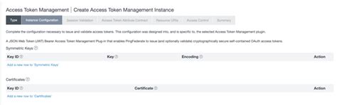 Configuring An Access Token Management Instance Pingfederate Server