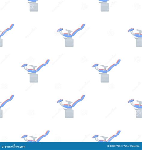 Gynecologic Chair Icon In Cartoon Style On White Background Pregnancy Pattern Stock Vector