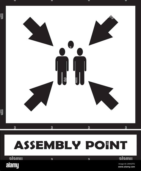 Assembly Point Icon Evacuation Plan Illustration Stock Vector Image And Art Alamy