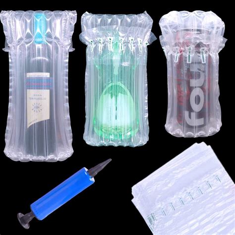 14 Pack Wine Bottle Protector Inflatable Air Column Cushioning Sleeves