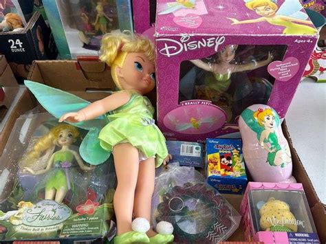 Disney Tinkerbell Dolls 2 Flying Tinkerbells In Original Boxes Tinkerbell Sculpted Anniversary