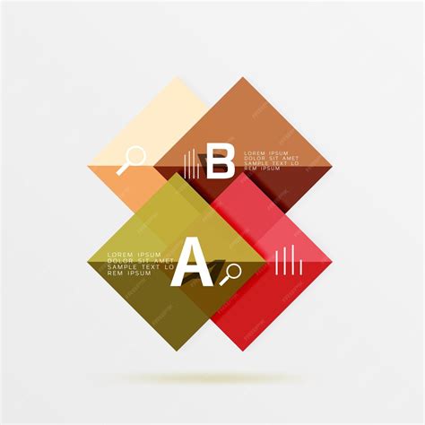 Premium Vector Geometric Square And Triangle Template Vector Template